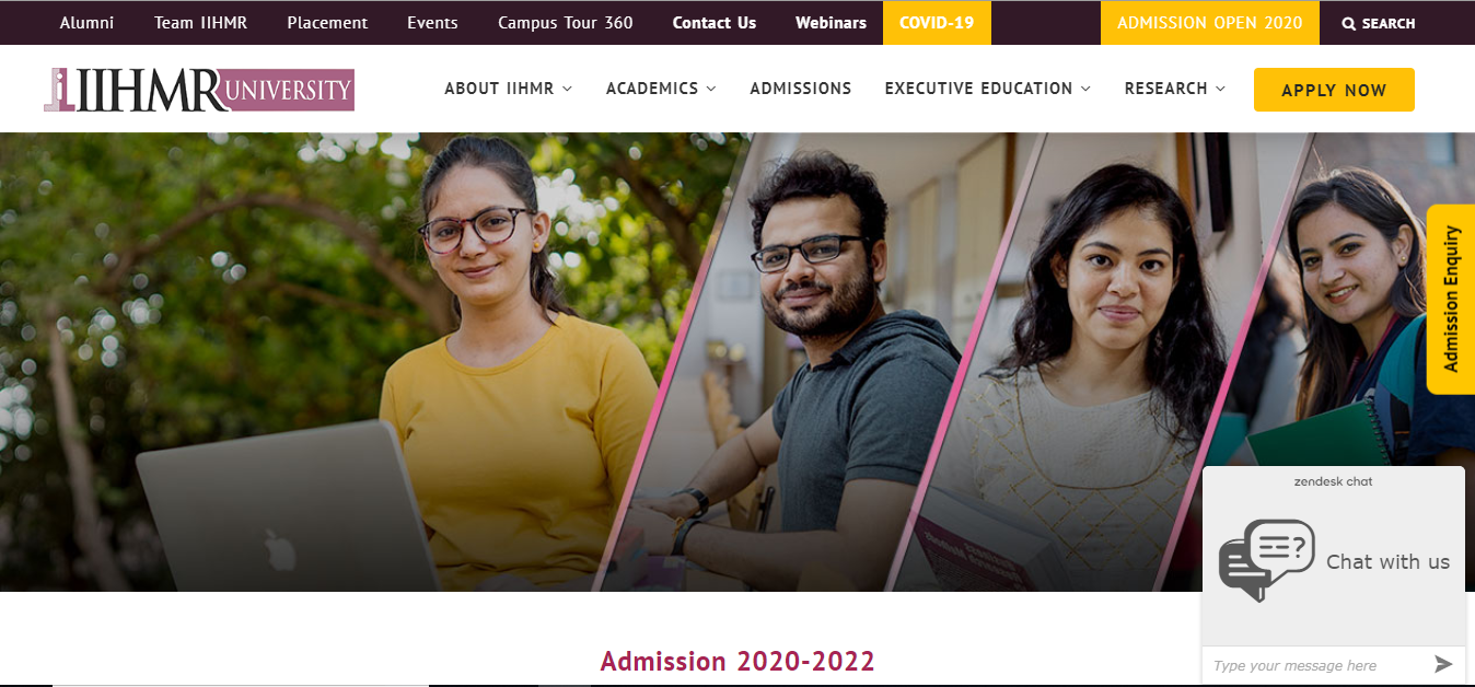 IIHMR University Admission 2025 Application Form, Dates - StudyWoo