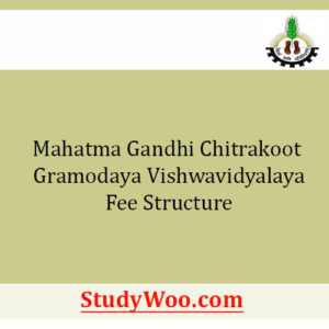 Mahatma Gandhi Chitrakoot Gramodaya Vishwavidyalaya Fees Structure 2026