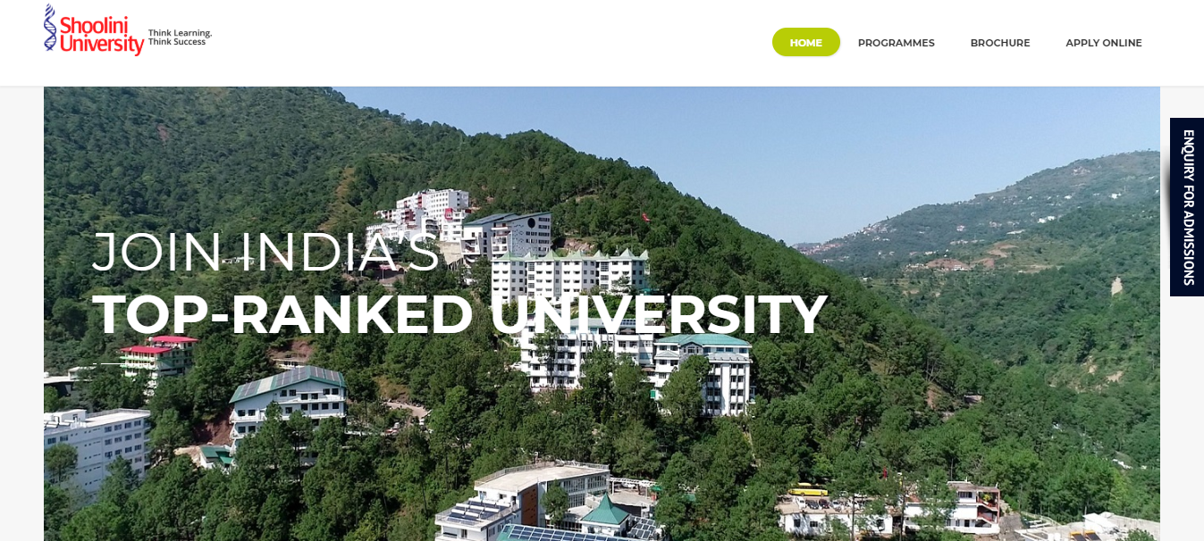 Shoolini University Admission 2026: Courses, Application Form, Last ...