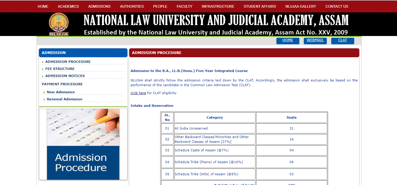 NLUJAA Admission 2024 Application Form, Courses, Last Date