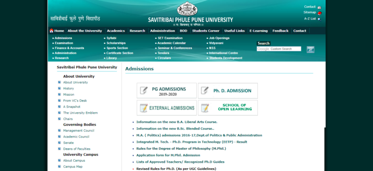 Savitribai Phule Pune University Admission 2026: SPPU Courses ...