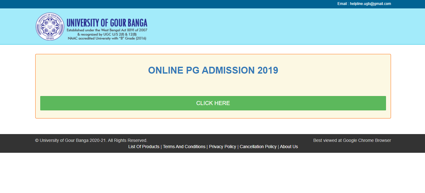 University of Gour Banga (UGB) Admission 2026: Application Form, Last ...